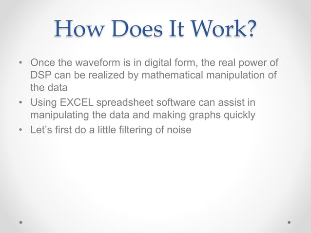Digital Signal Processing | PPT