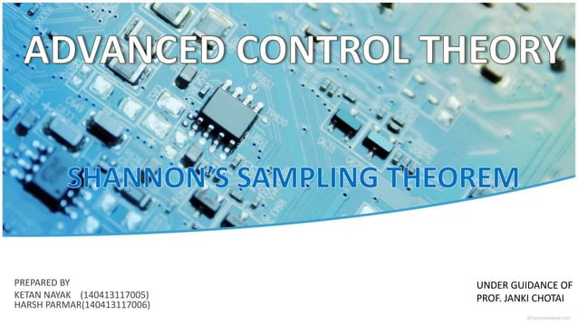 Shannon's Sampling Theorem | PPTX | Digital Audio | Computer Software and Applications