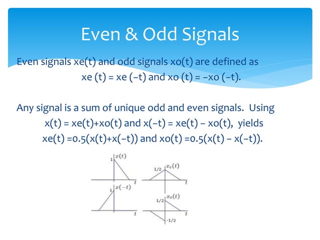 Signals and System | PPT
