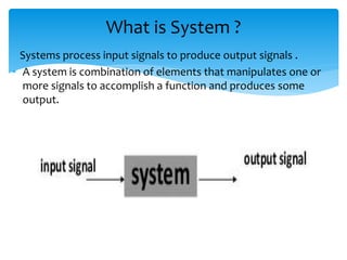 Signals and System | PPTX | Physics | Science