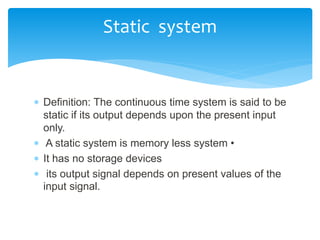Signals and System | PPTX | Physics | Science