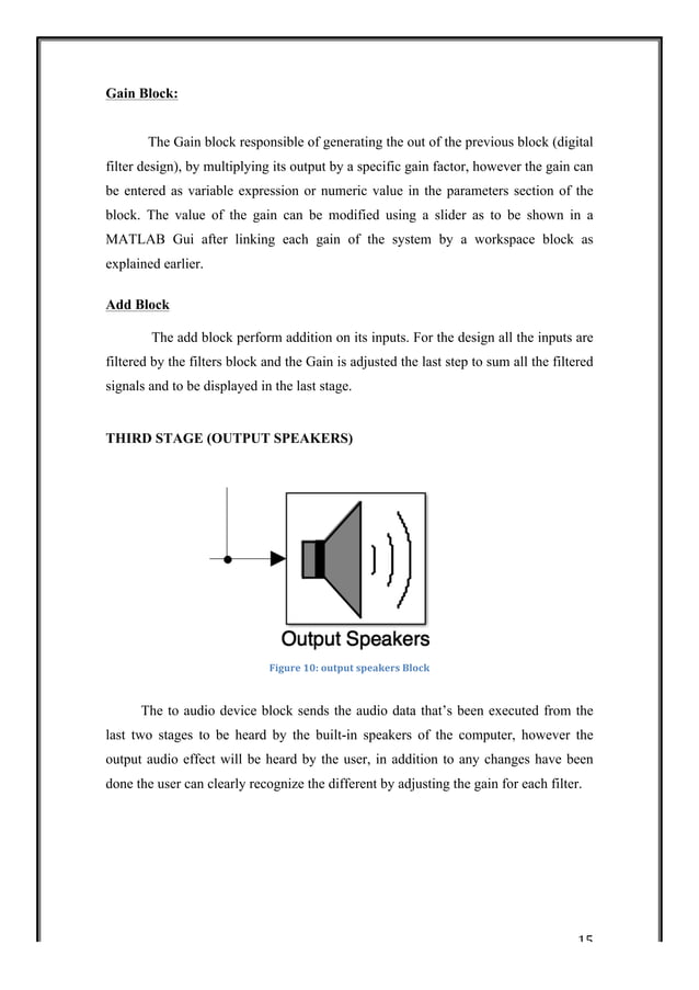 Graphical equalizer using MATLAB | PDF