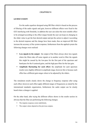 Graphical equalizer using MATLAB | PDF