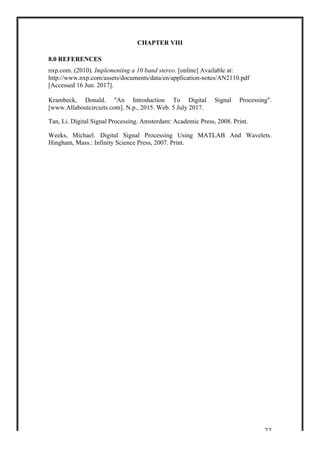 Graphical equalizer using MATLAB | PDF