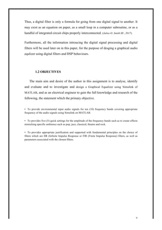 Graphical equalizer using MATLAB | PDF | Digital Audio | Computer Software and Applications