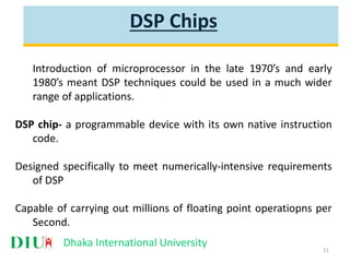 Introduction to Digital Signal Processing (DSP) | PPTX