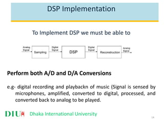 Introduction to Digital Signal Processing (DSP) | PPTX
