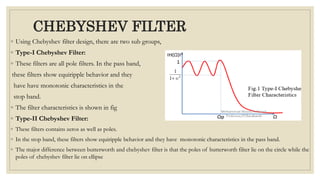 TRANSITIONAL BUTTERWORTH-CHEBYSHEV FILTERS | PPTX