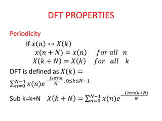 DFT and its properties | PPTX