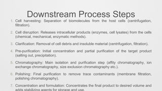 Downstream processing -Introduction and Process | PPTX