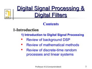 introduction to digital signal processing | PPT