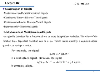 Dsp ict3105- lec02 | PPT