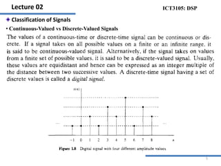 Dsp ict3105- lec02 | PPT