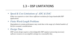 Dsp U Lec01 Real Time Dsp Systems | PPT