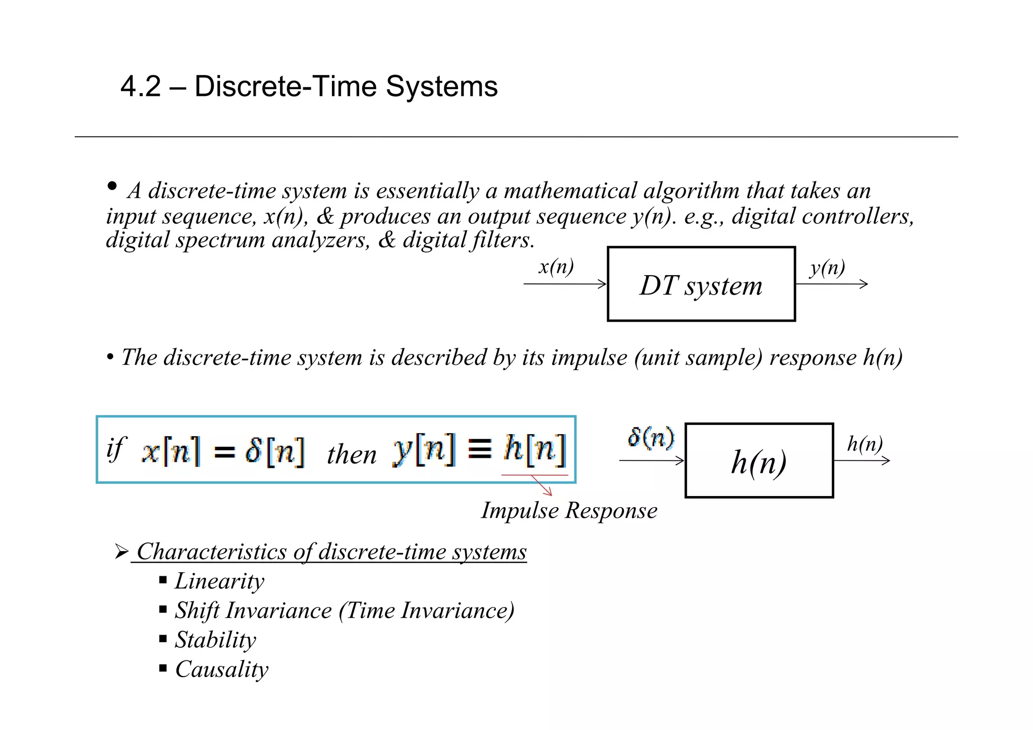 Dsp U Lec04 Discrete Time Signals & Systems | PDF