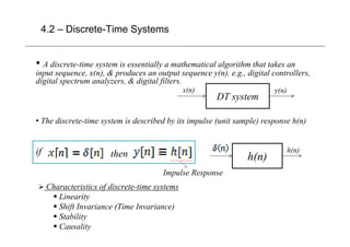 Dsp U Lec04 Discrete Time Signals & Systems | PDF
