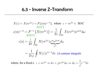 Dsp U Lec06 The Z Transform And Its Application | PDF