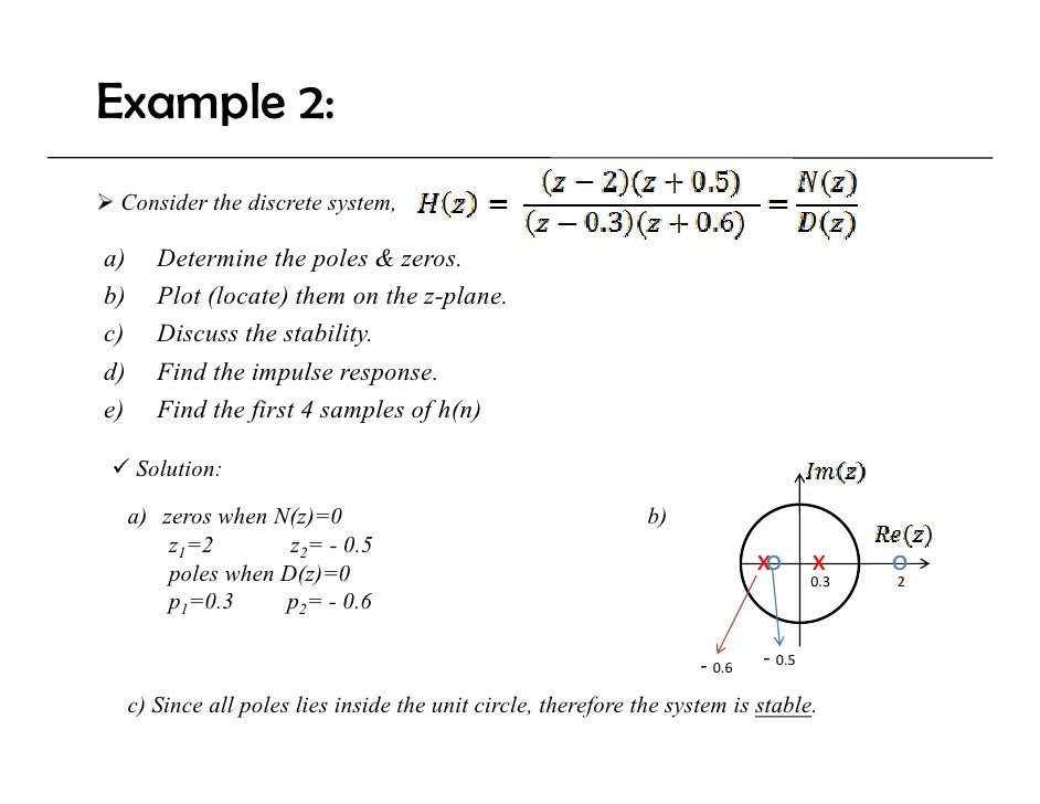 Dsp U Lec06 The Z Transform And Its Application