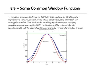 Dsp U Lec08 Fir Filter Design | PDF