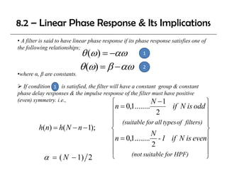 Dsp U Lec08 Fir Filter Design | PDF