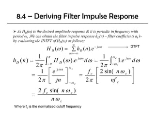 Dsp U Lec08 Fir Filter Design | PDF