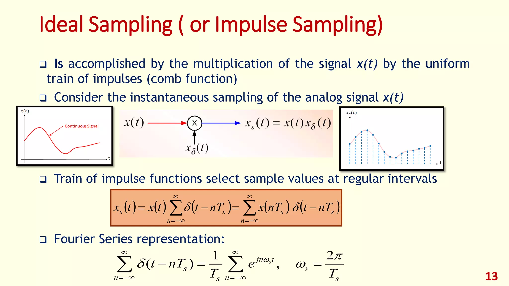 DSP_2018_FOEHU - Lec 02 - Sampling of Continuous Time Signals | PDF