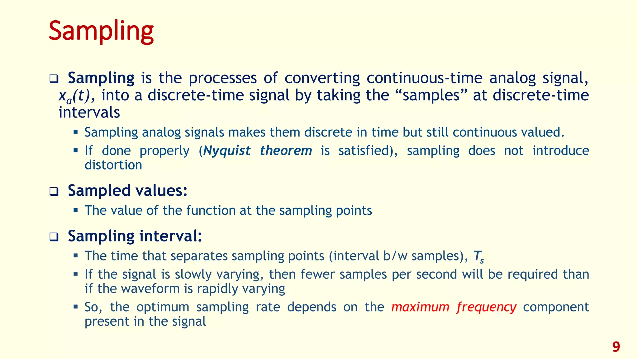 DSP_2018_FOEHU - Lec 02 - Sampling of Continuous Time Signals | PDF