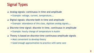 DSP_2018_FOEHU - Lec 02 - Sampling of Continuous Time Signals | PDF