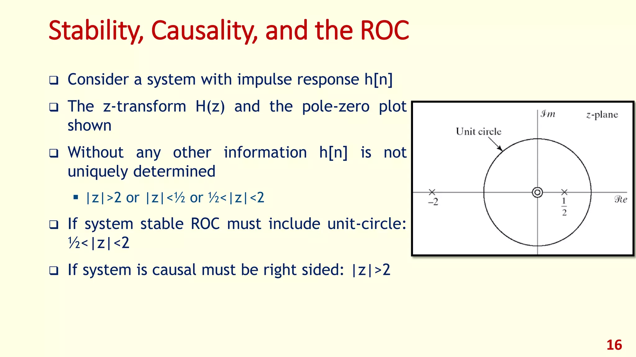 DSP_2018_FOEHU - Lec 04 - The z-Transform | PDF