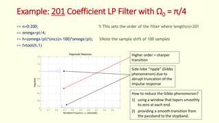 DSP_2018_FOEHU - Lec 06 - FIR Filter Design | PDF