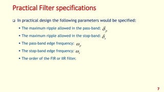 DSP_2018_FOEHU - Lec 06 - FIR Filter Design | PDF