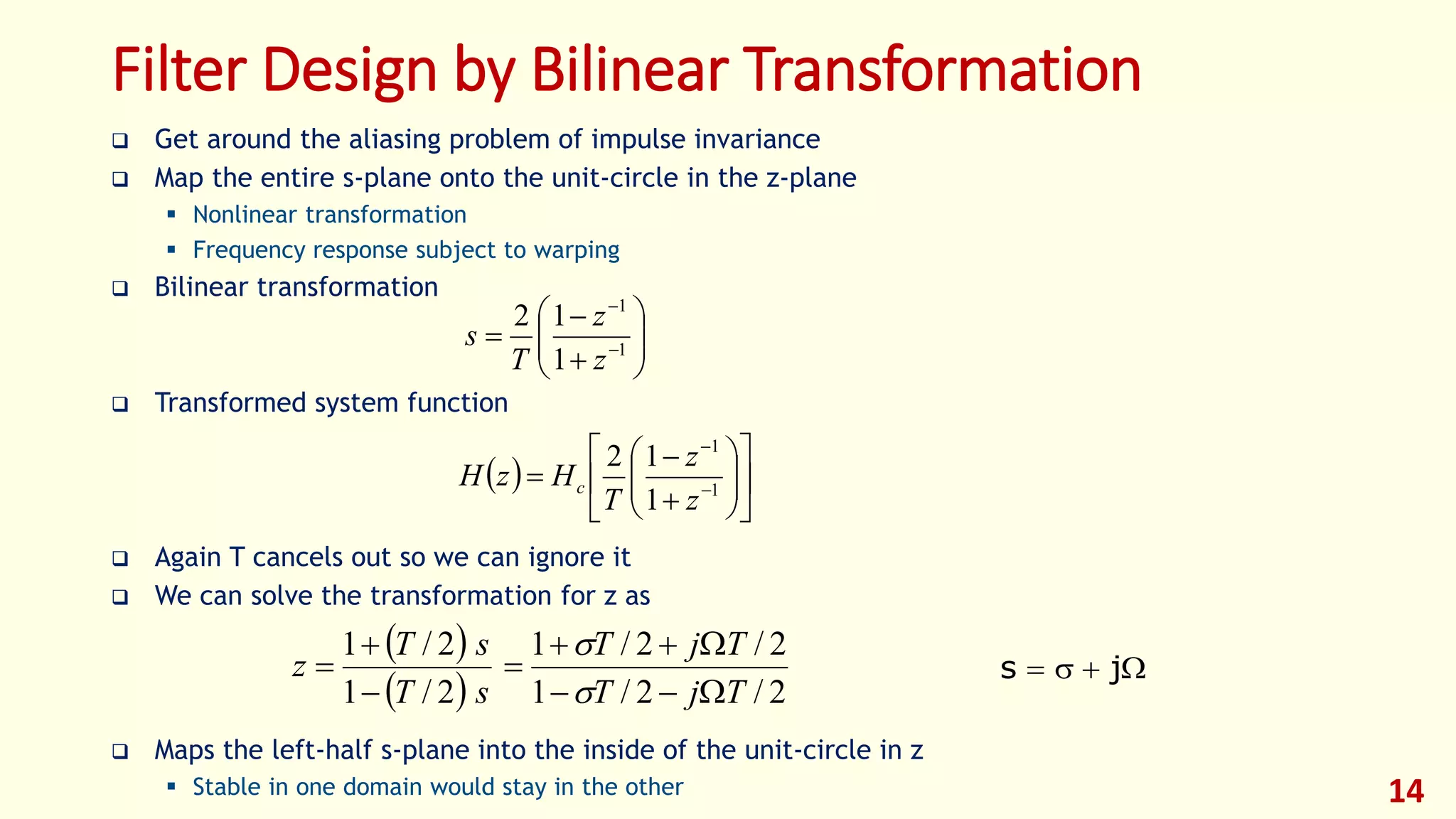 DSP_2018_FOEHU - Lec 07 - IIR Filter Design | PDF