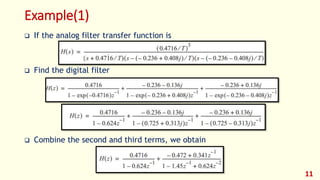 DSP_2018_FOEHU - Lec 07 - IIR Filter Design | PDF