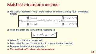 DSP_2018_FOEHU - Lec 07 - IIR Filter Design | PDF