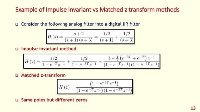 DSP_2018_FOEHU - Lec 07 - IIR Filter Design | PDF | Digital Audio | Computer Software and ...