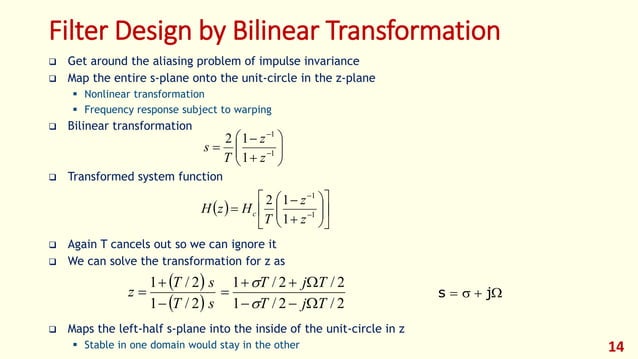 DSP_2018_FOEHU - Lec 07 - IIR Filter Design | PDF | Digital Audio | Computer Software and ...