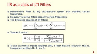 DSP_2018_FOEHU - Lec 07 - IIR Filter Design | PDF | Digital Audio | Computer Software and ...