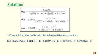 DSP_2018_FOEHU - Lec 07 - IIR Filter Design | PDF