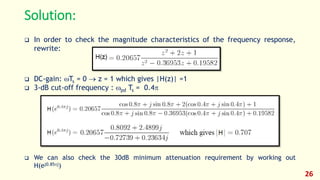 DSP_2018_FOEHU - Lec 07 - IIR Filter Design | PDF