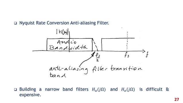 Dsp 2018 foehu - lec 10 - multi-rate digital signal processing | PDF