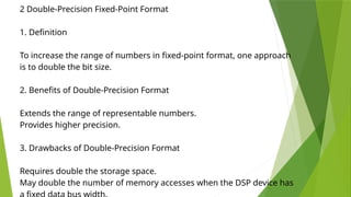 Digital signal processing and architecture | PPTX