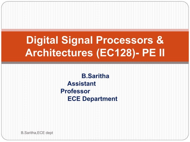 Number formats for signals and coefficients in DSP system | PPTX | Computing | Technology ...