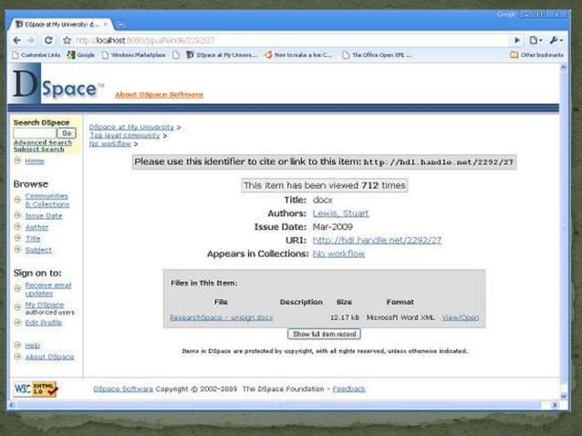 Dspace | PPTX