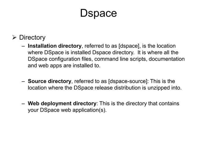 Dspace software | PPTX