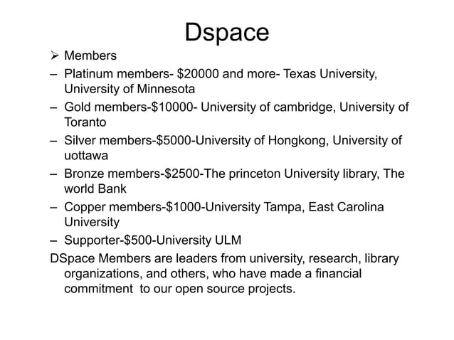 Dspace software | PPTX