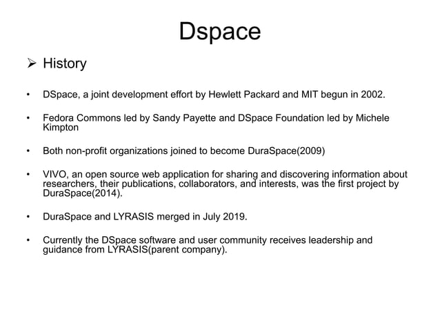 Dspace software | PPTX