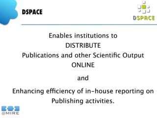 DSpace in Belgium and beyond | PPT