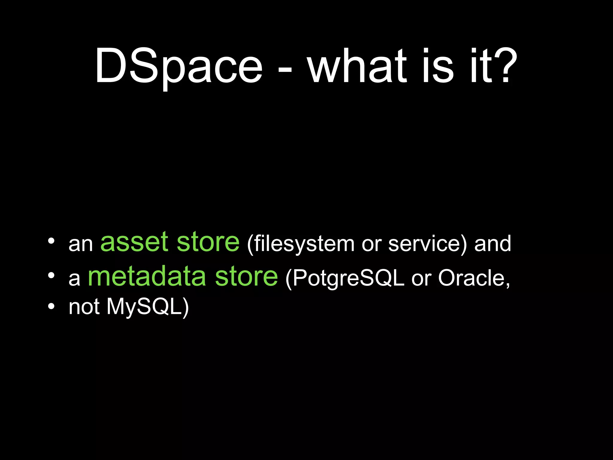 Introduction to DSpace | PPT