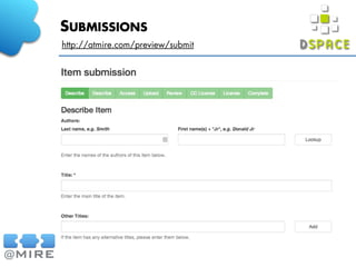 Mirage 2: A responsive user interface for DSpace | PPT