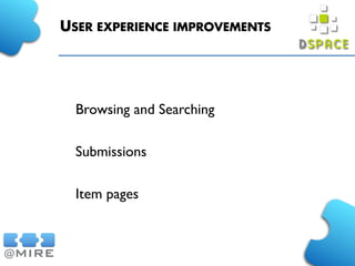 Mirage 2: A responsive user interface for DSpace | PPT